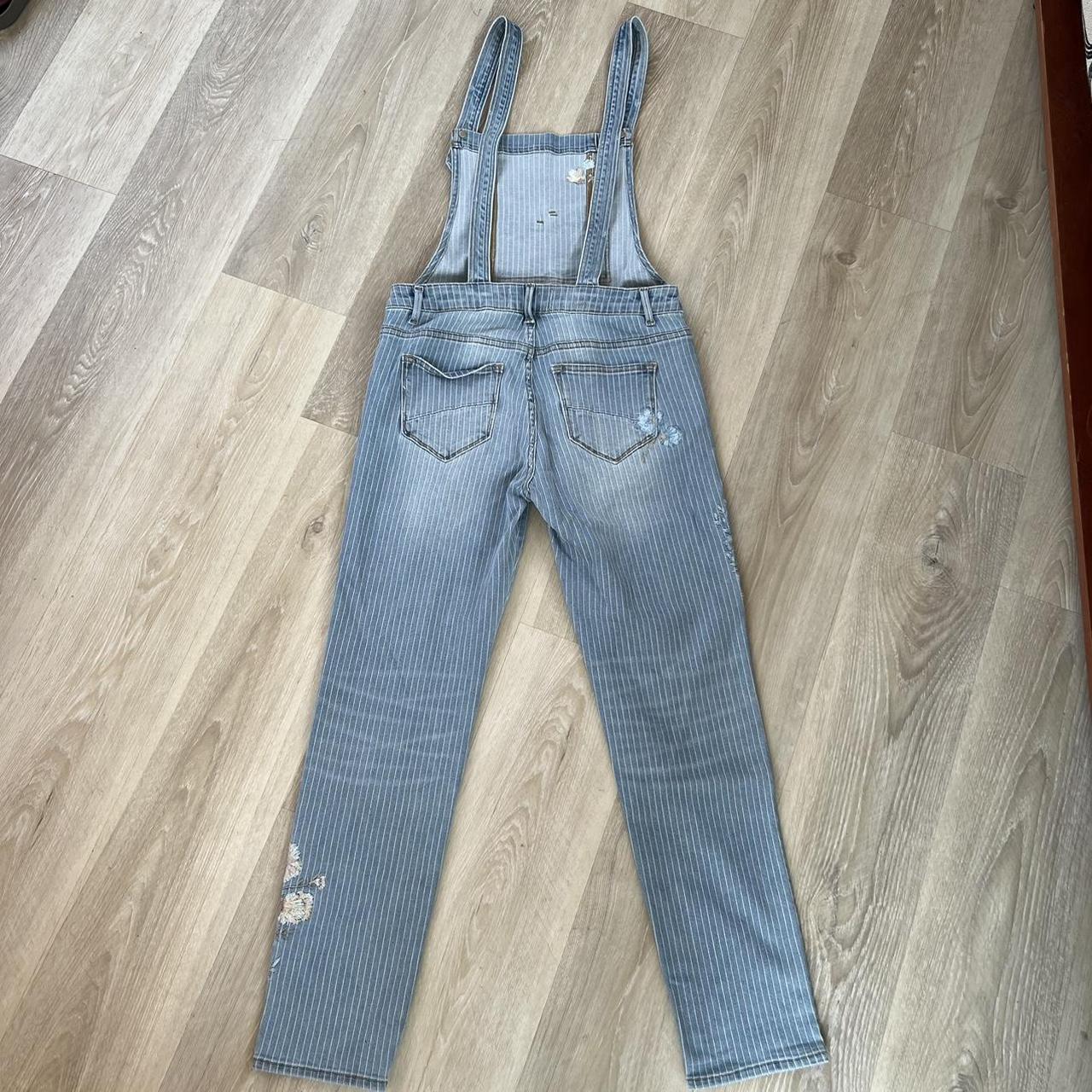 Embroidered overalls by Driftwood. Flower... - Depop