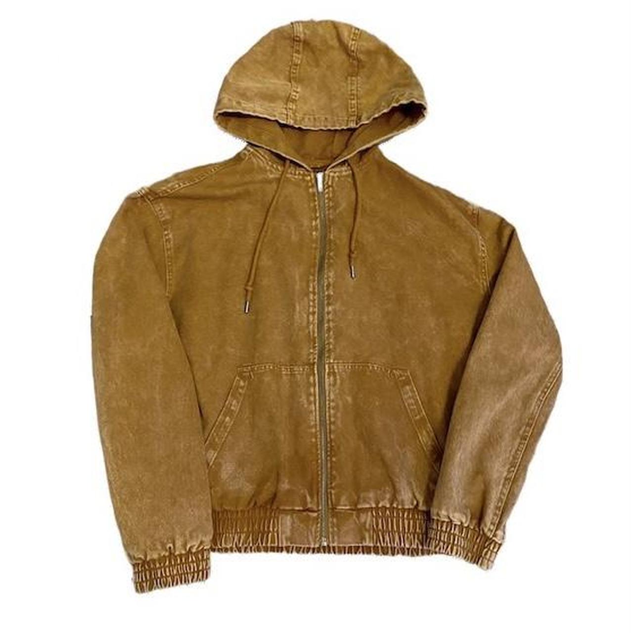 Empyre Canvas Cargo Jacket Burnt Orange size:... - Depop