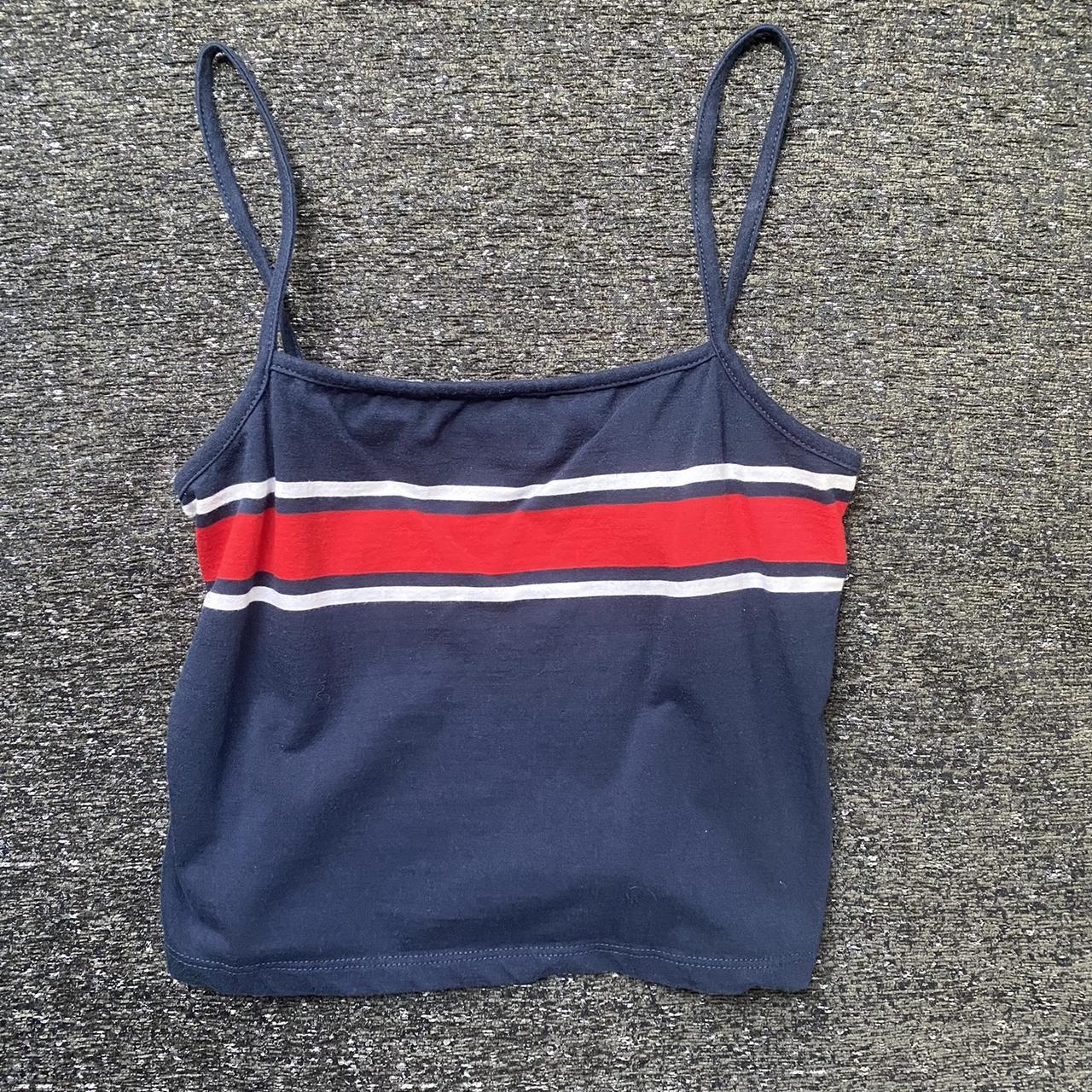 one size fits all navy and red striped john galt... - Depop