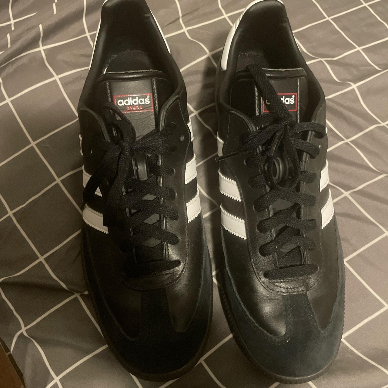 Barely used black sambas - Depop