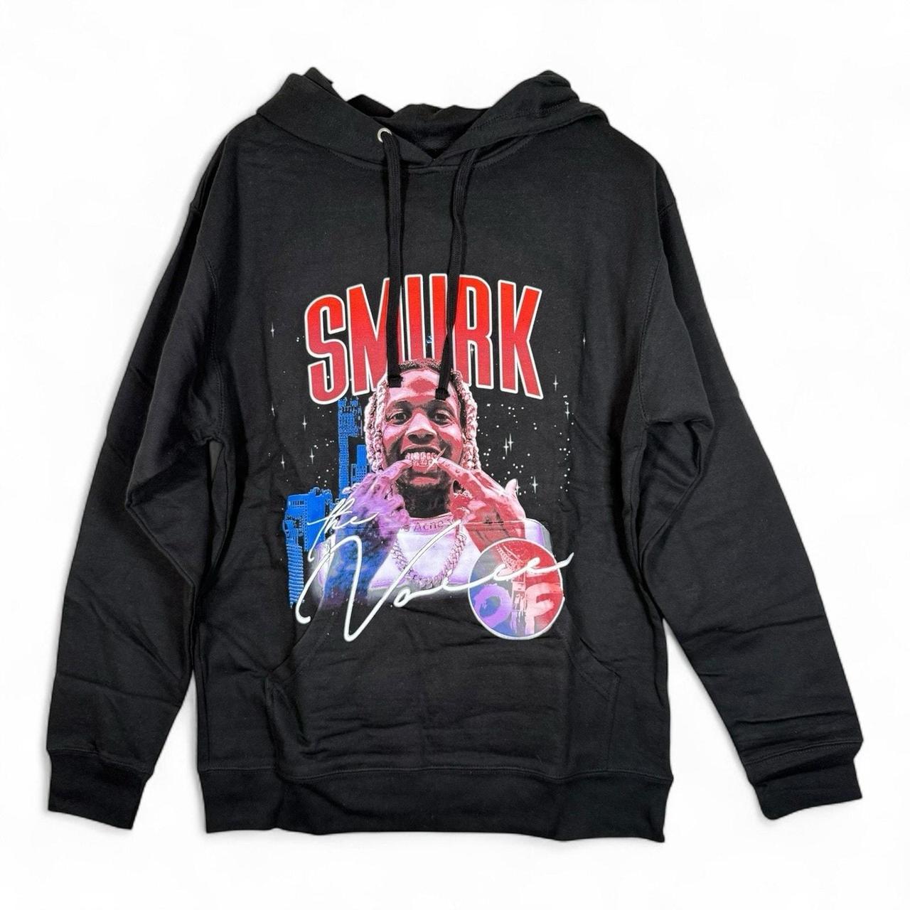 Lil Durk “The Voice” Smurk Tour Hoodie Medium Black... | Depop