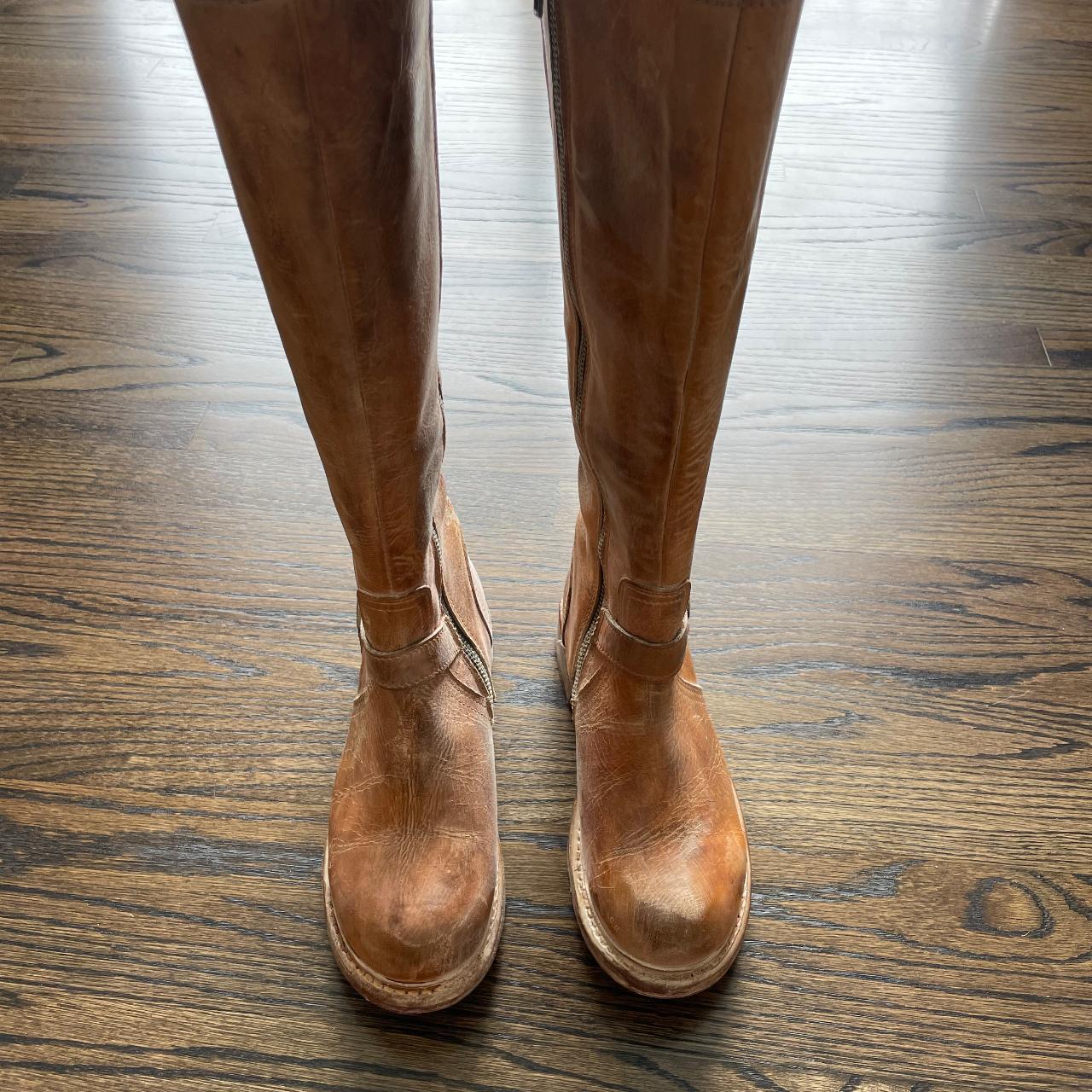 Bed Stu Natural Leather Boots Benchmade boots Size... - Depop