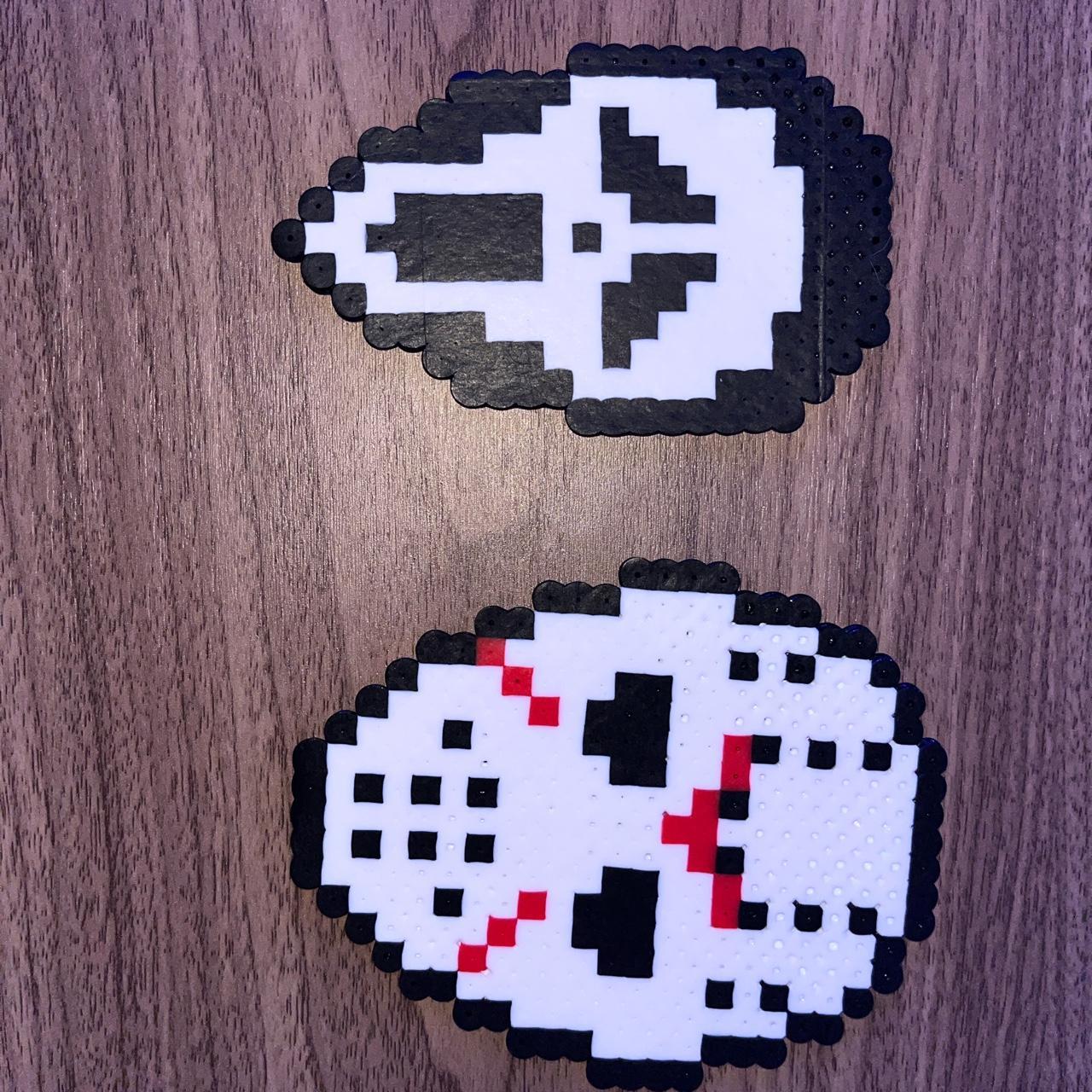 Horror Perler Art Jason & Ghost face. Can be used... - Depop