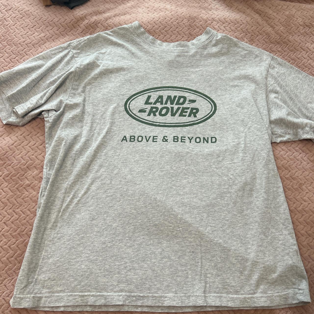 Grey Land Rover PacSun oversized tee Small stain on... - Depop