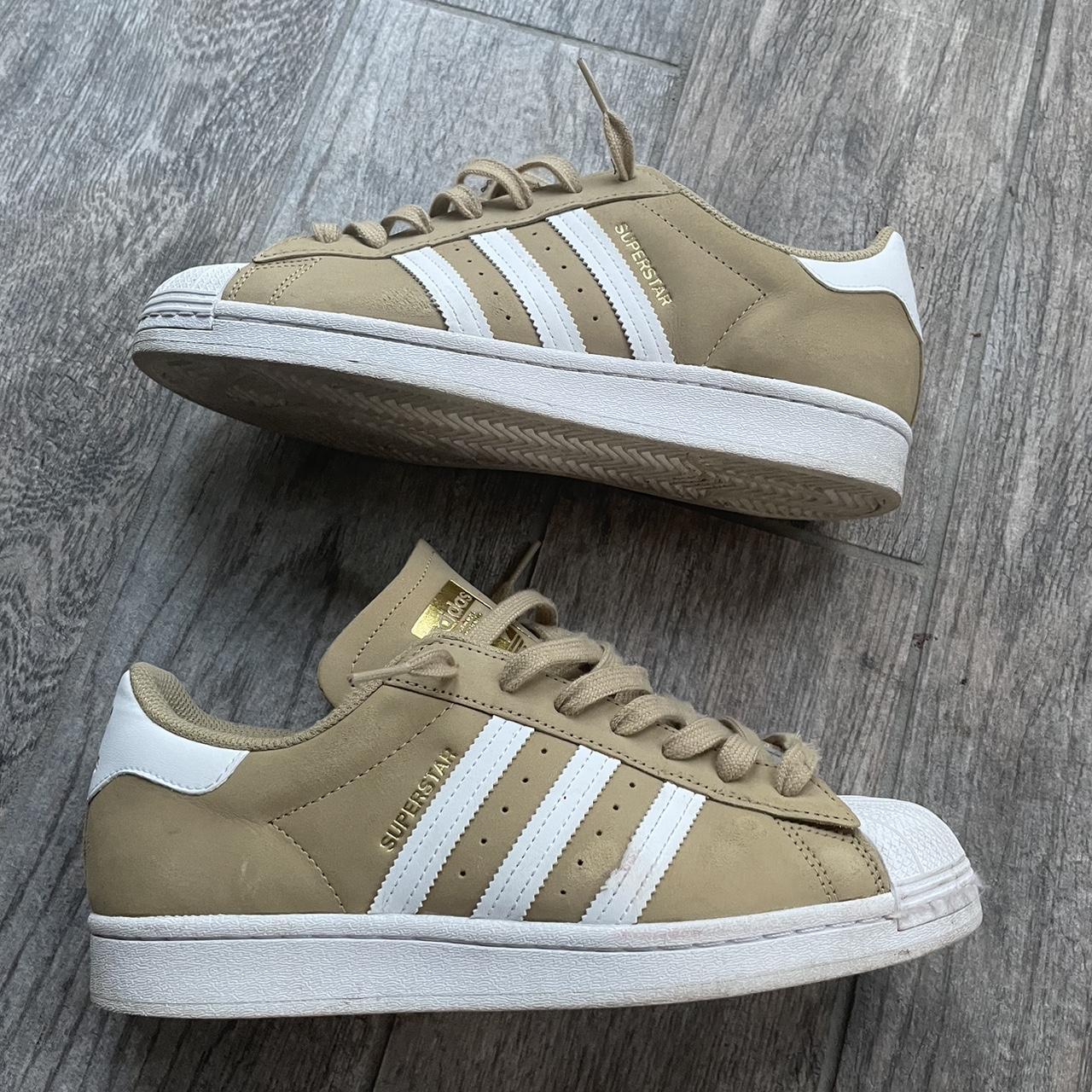 Adidas Men's Cream Trainers | Depop
