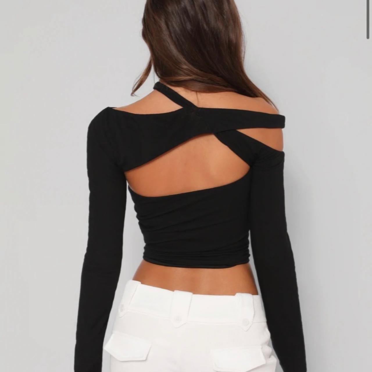 Tiger mist long sleeve top with cut outs -size... - Depop