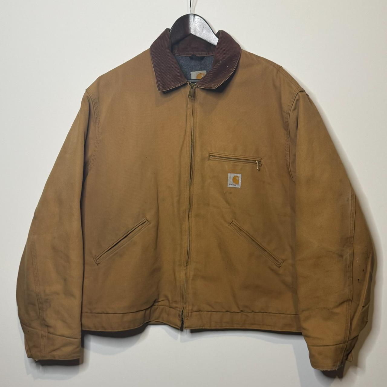 Vintage Carhartt J01 BRN Detroit Jacket Men’s Size... | Depop