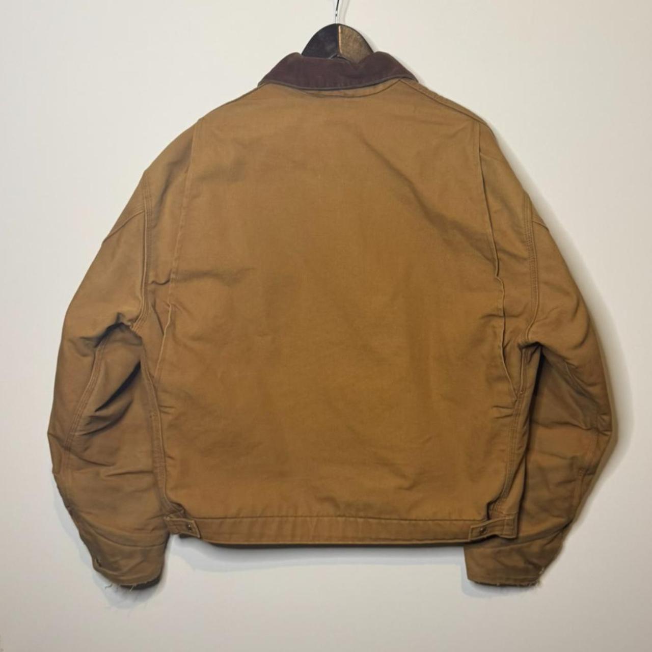 Vintage Carhartt J01 BRN Detroit Jacket Men’s Size... | Depop