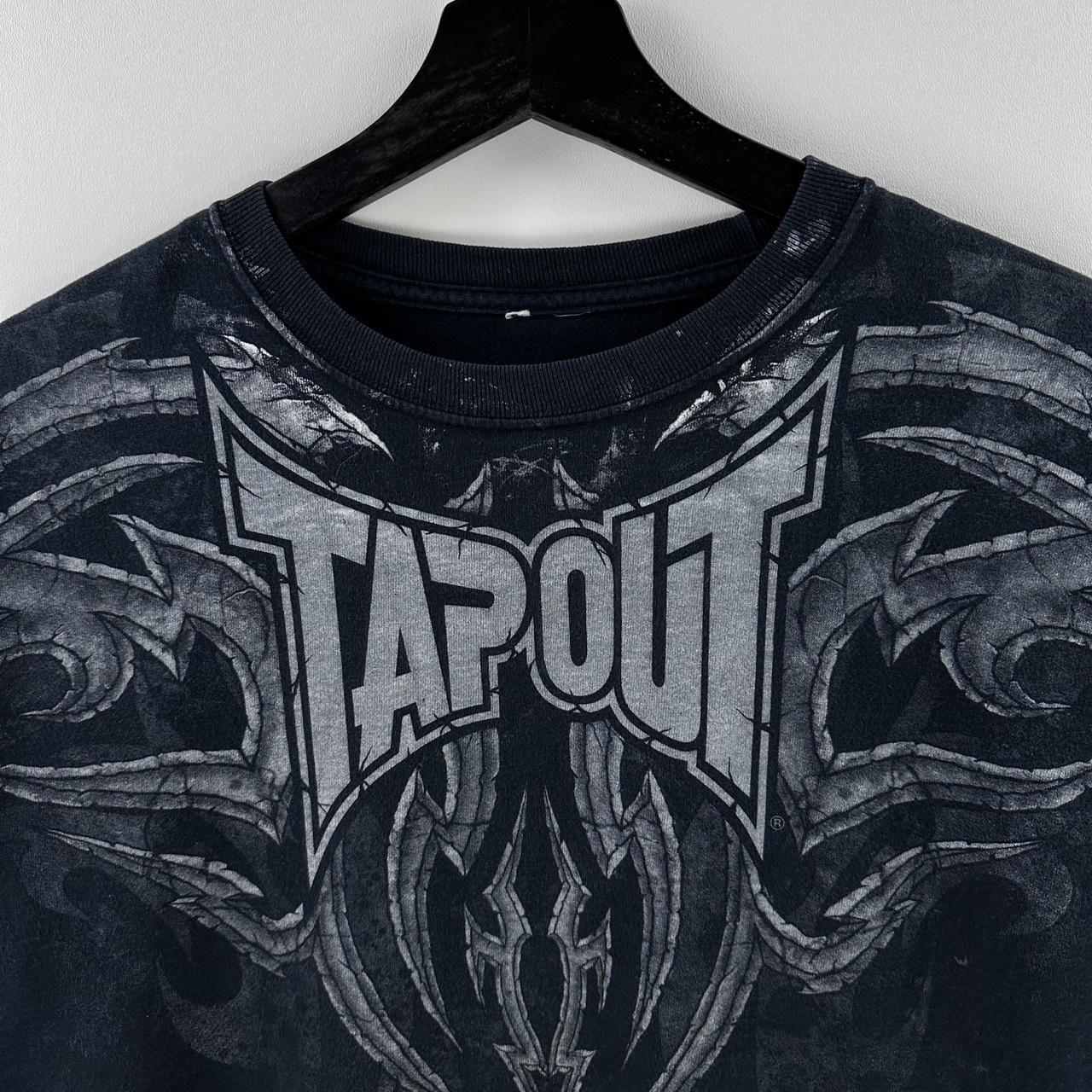 Vintage Y2K Affliction x Grunge TapOut Tee Size:... | Depop