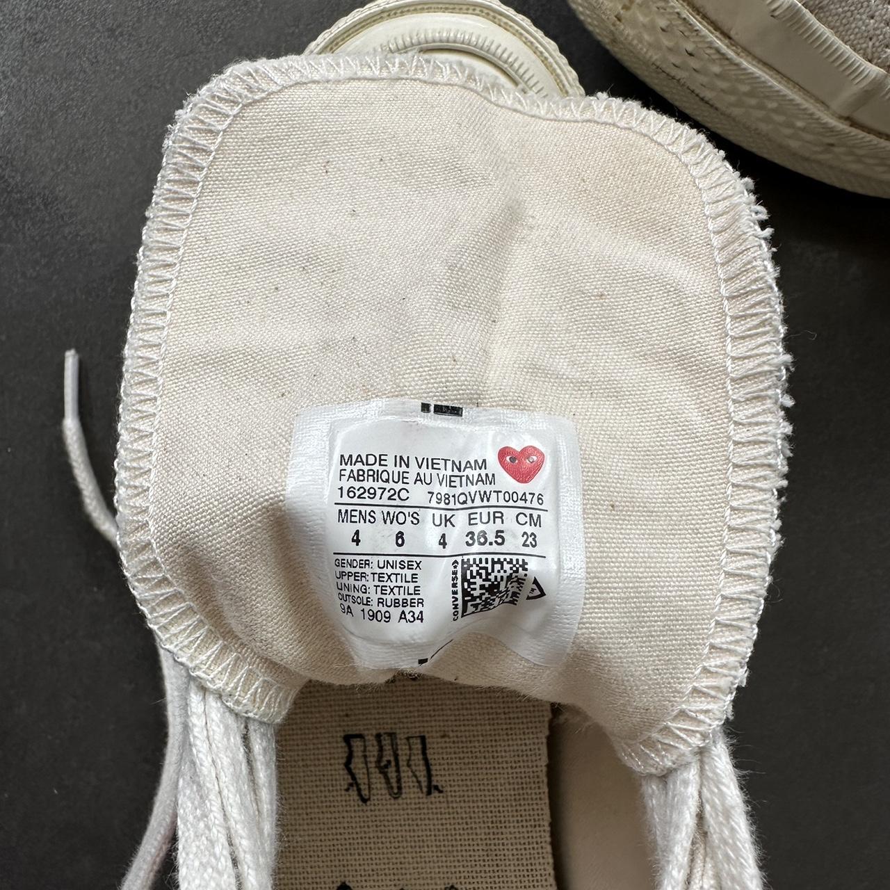 Converse Chuck Taylor ‘CDG’ Size 4 (Men’s) Soles... - Depop