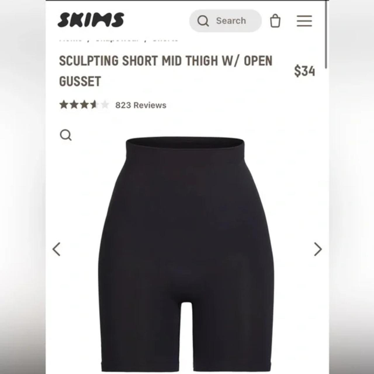 Skims Womens Black And Brown Underwear Depop