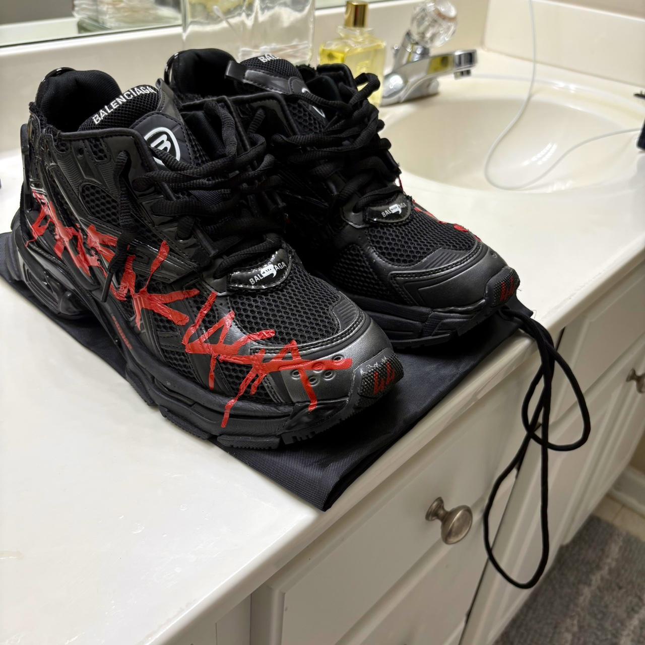 Balenci Graffiti Runners (Size 44) | Depop