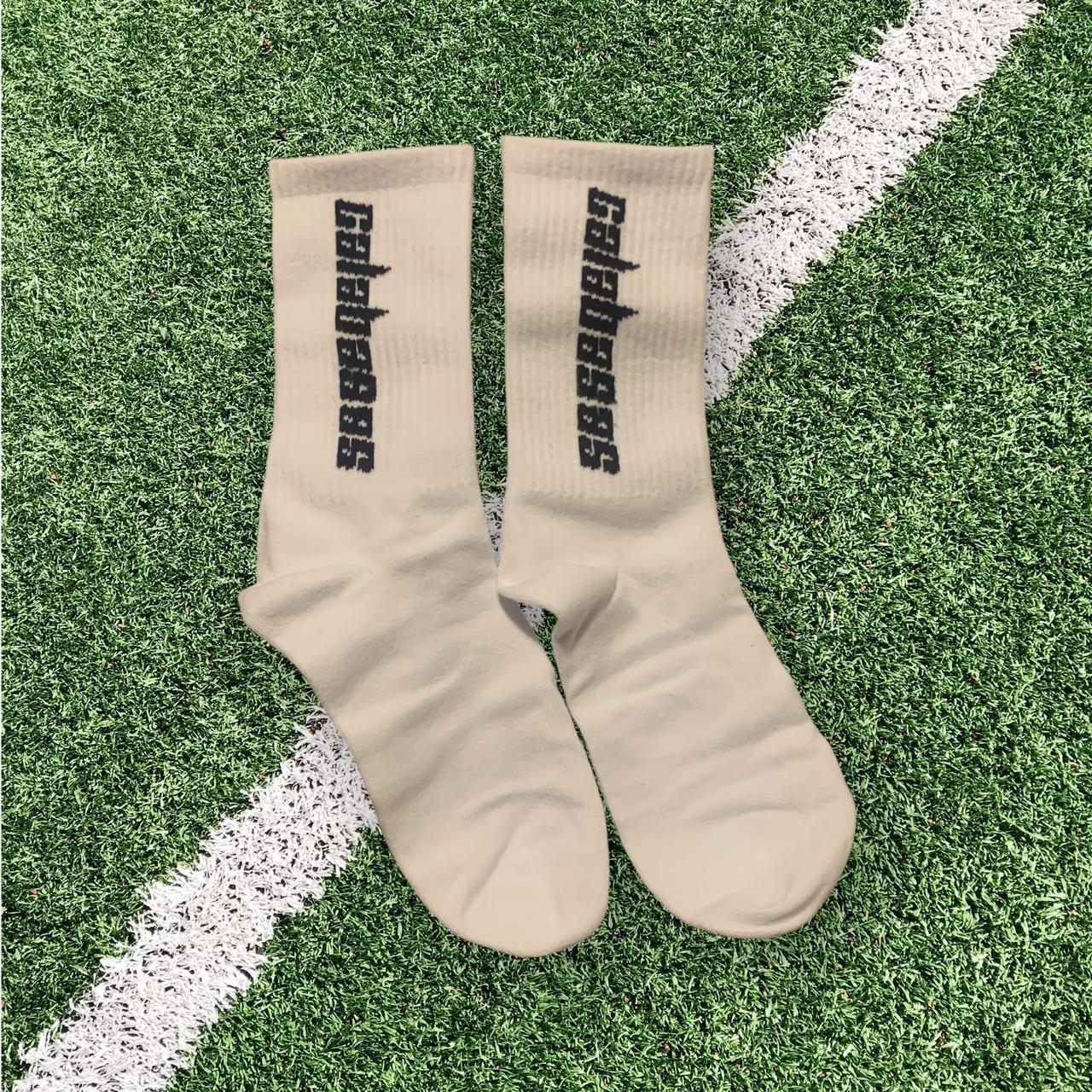 Yeezy Men's White Socks | Depop