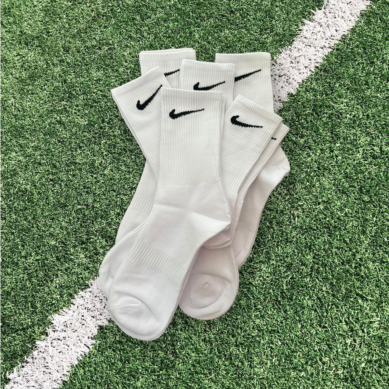 White Nike socks 1 pair #white socks #nike #socks... - Depop