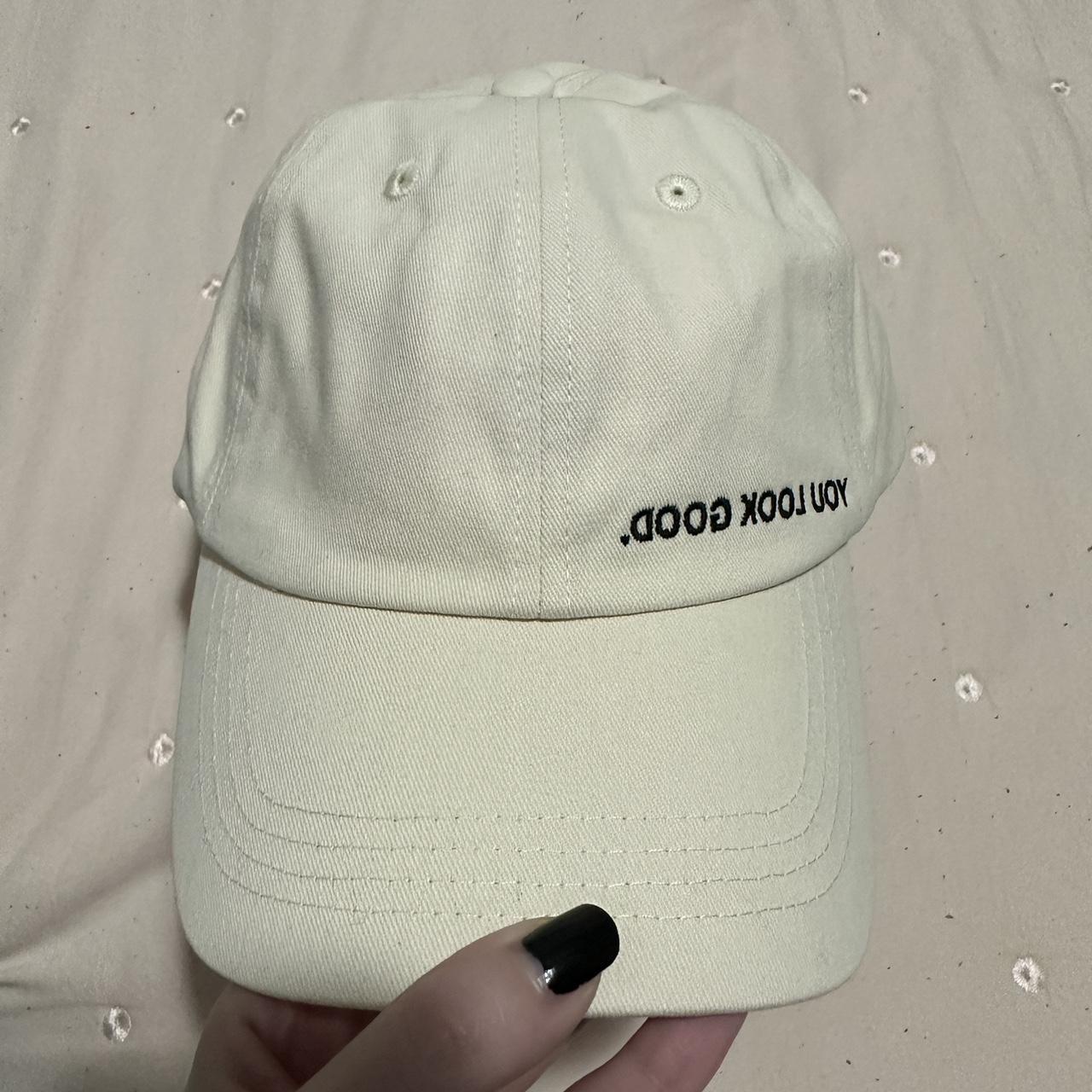glossier “you look good” hat New! never worn + no... - Depop