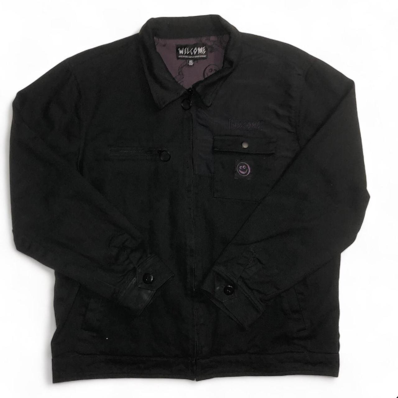 Black Heavy Duty Zip Up Skate Jacket (Please... | Depop