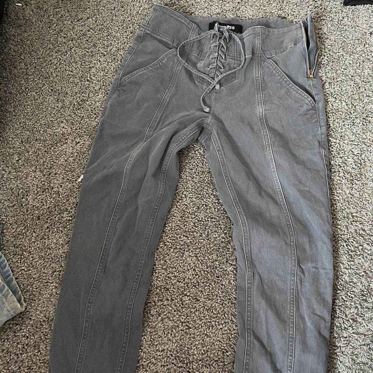 Grey Express pants like leggings material Size 6... - Depop