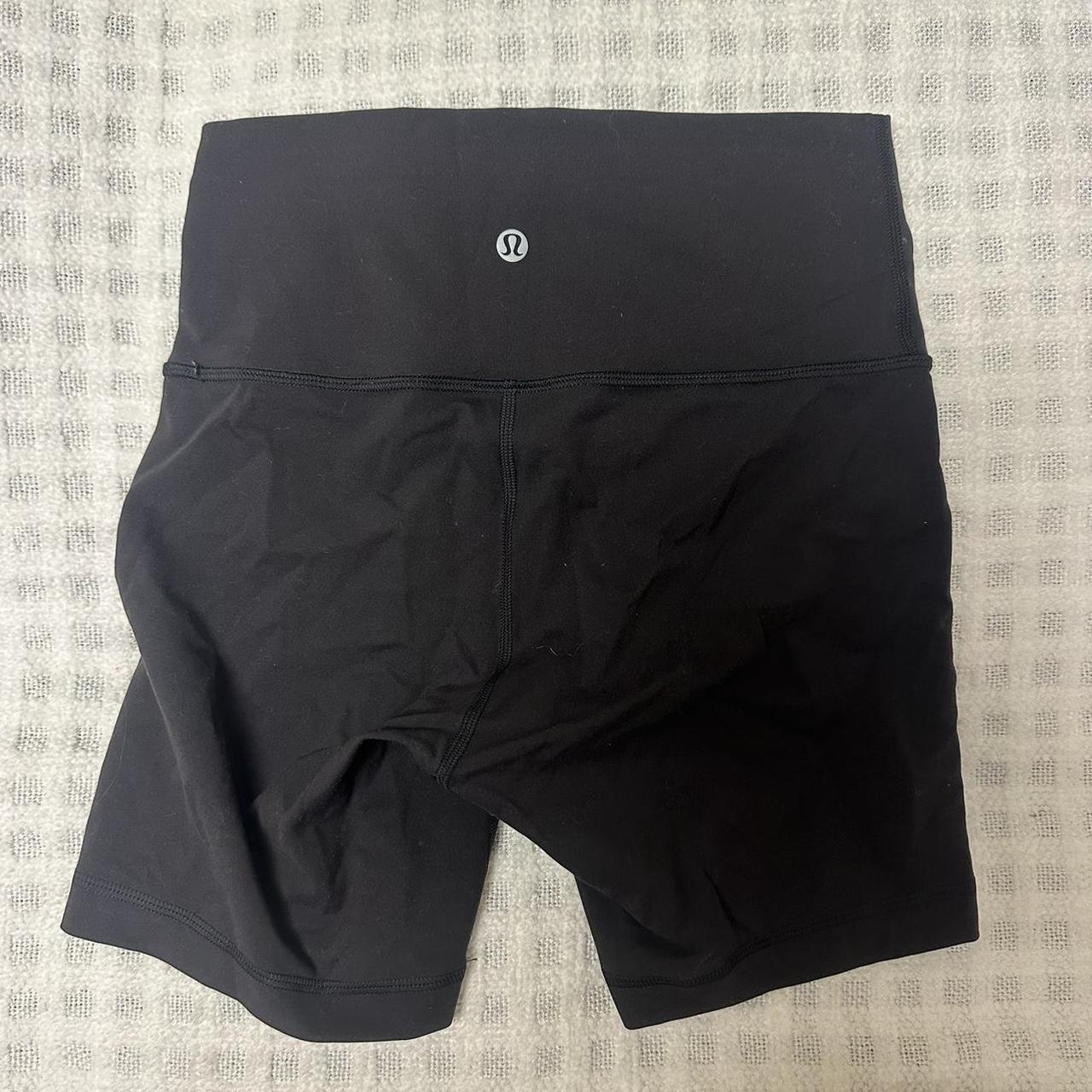 Lululemon black biker shorts size 4 - Depop