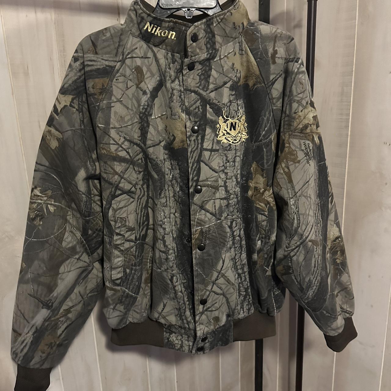 Vintage Nikon Realtree Camo Jacket Size L - Depop