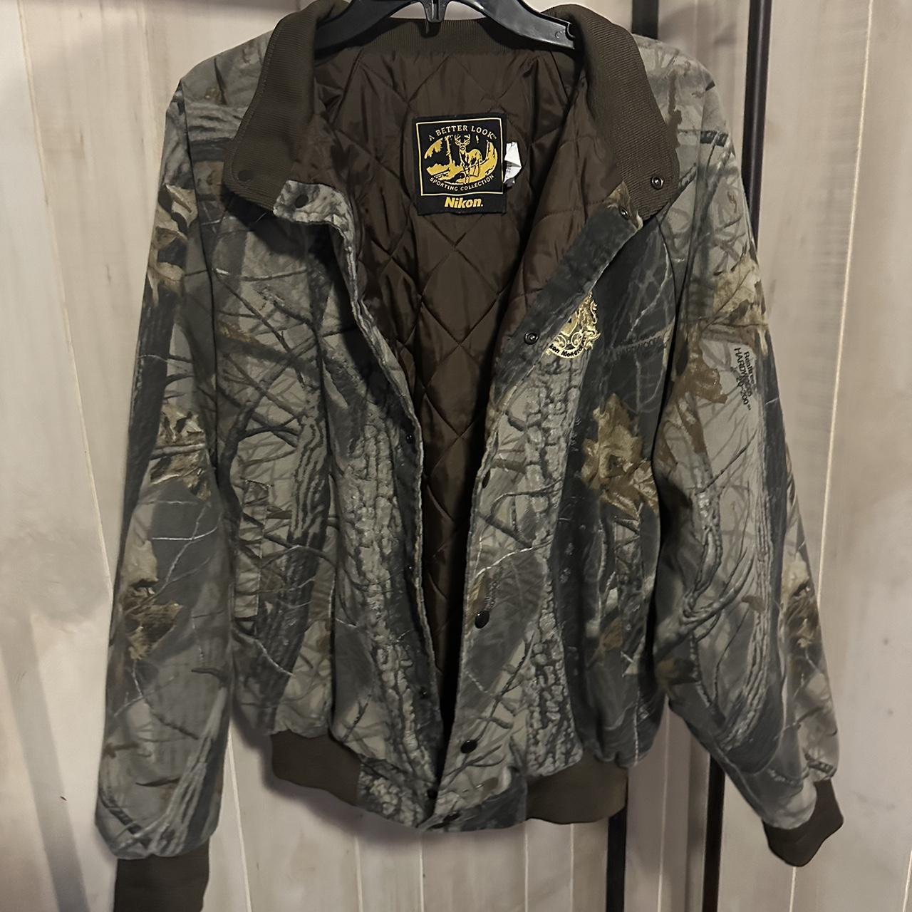 Vintage Nikon Realtree Camo Jacket Size L - Depop