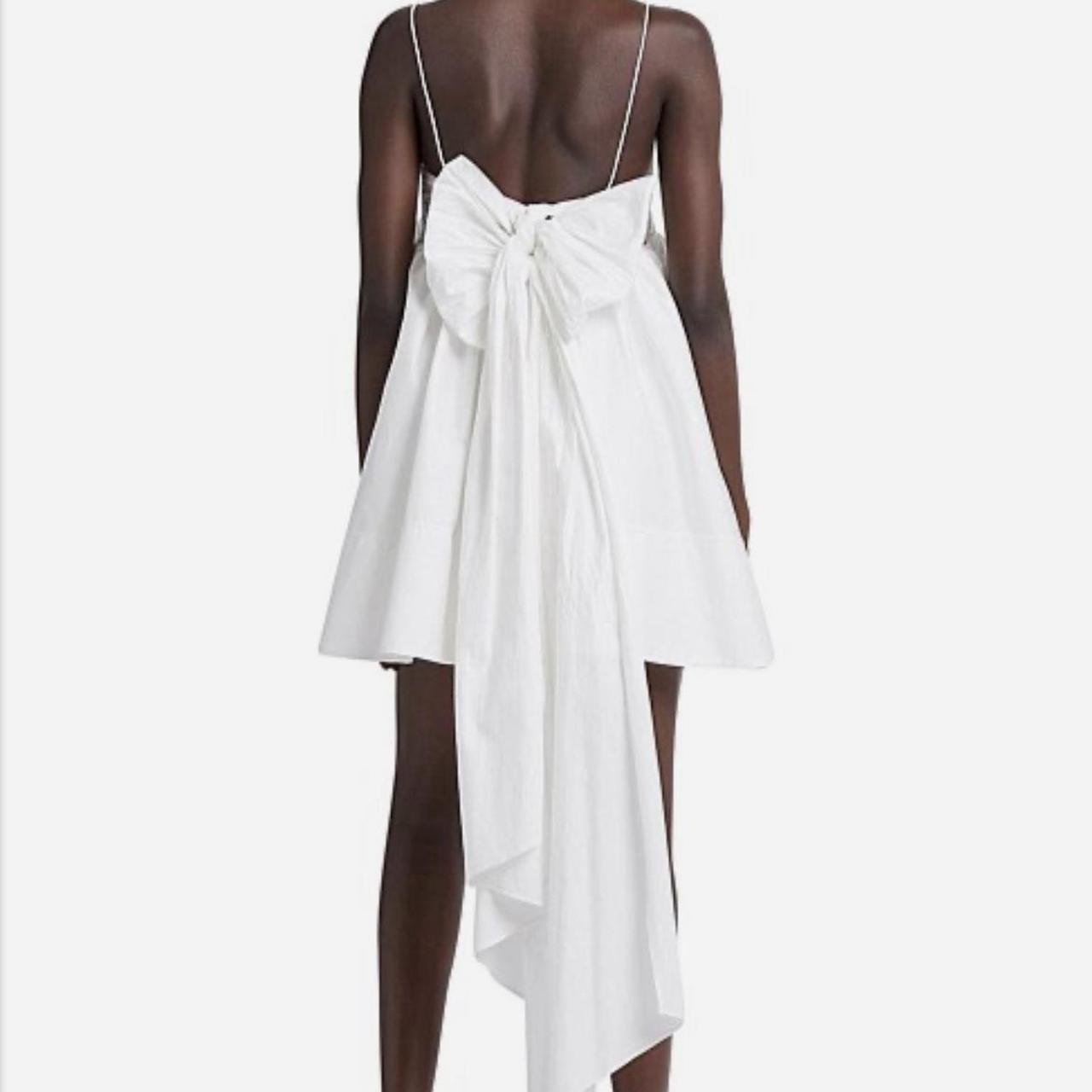 Aje Cantina Mini Bow Back Dress in White Worn twice,... - Depop