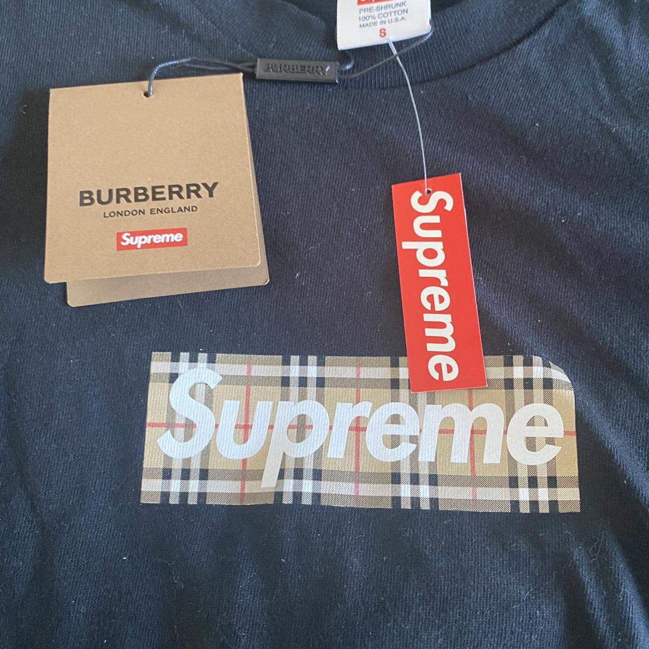 Supreme X Burberry Box Logo Tee #supreme #burberry... - Depop