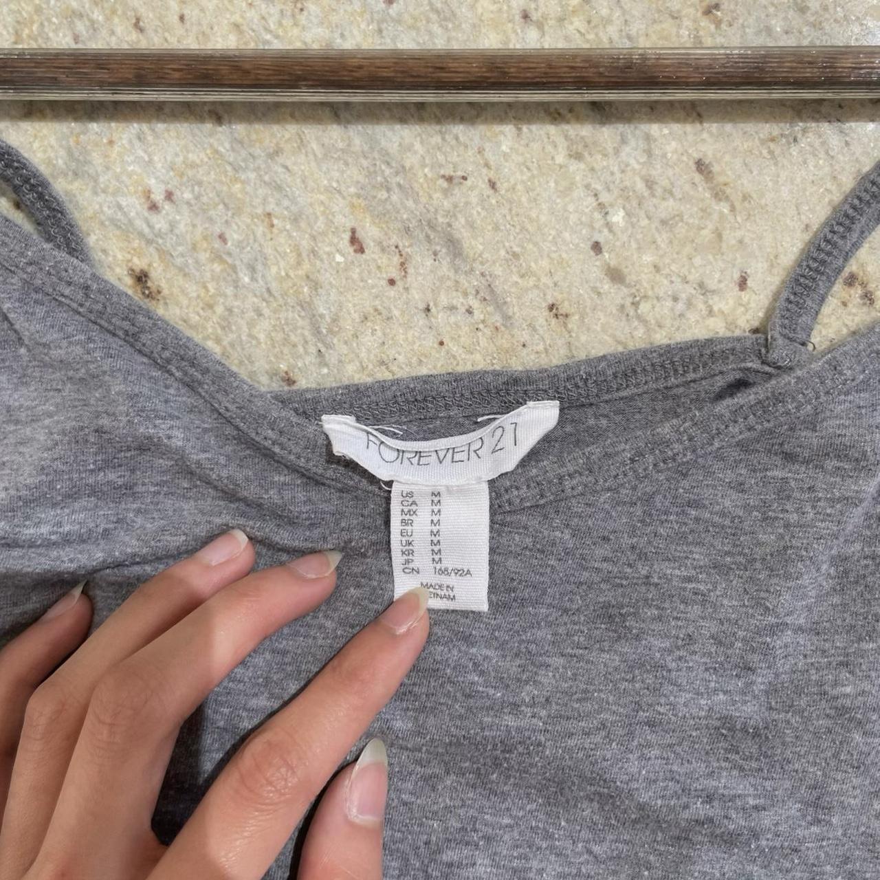 Forever 21 Basic Gray Crop Tank Brand: Forever 21... - Depop