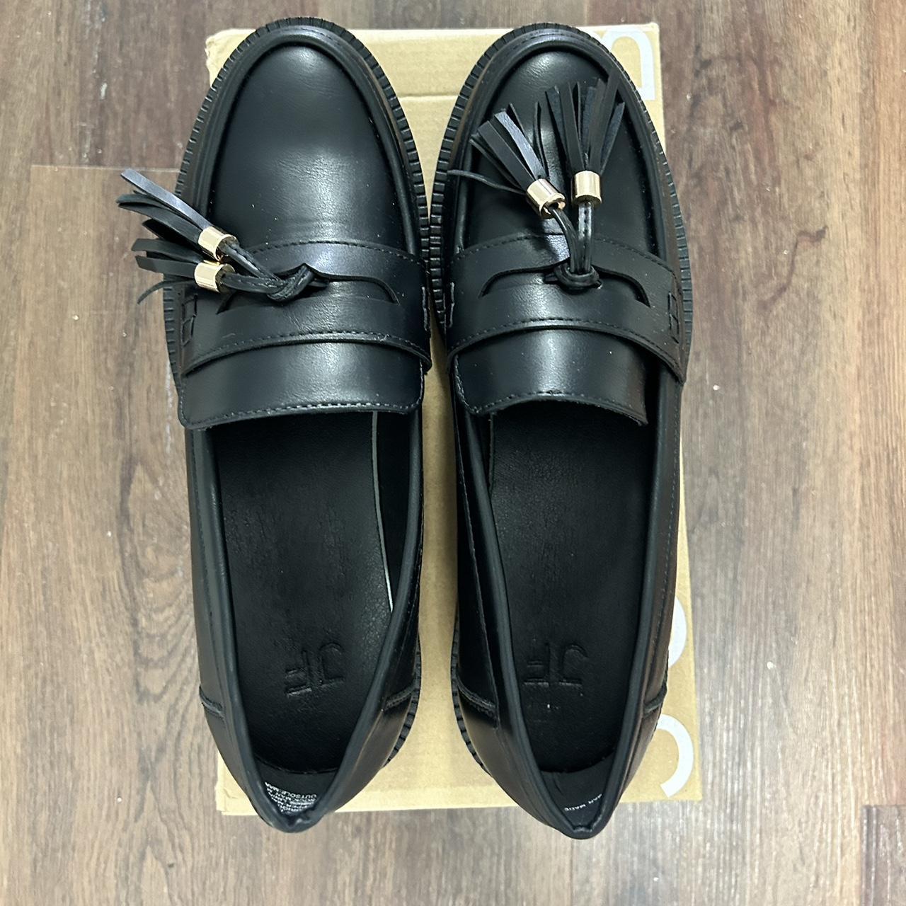 JustFab Black Loafers - Depop