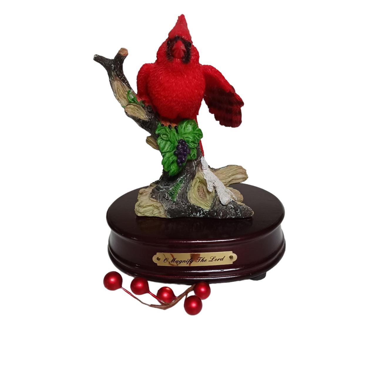 San Francisco Music Box Cardinal Red Bird Figurine... - Depop