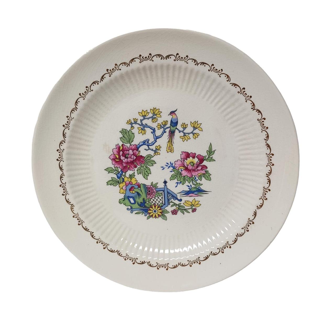 Indian Tree Floral Decorative Dinner Plate Royal... - Depop