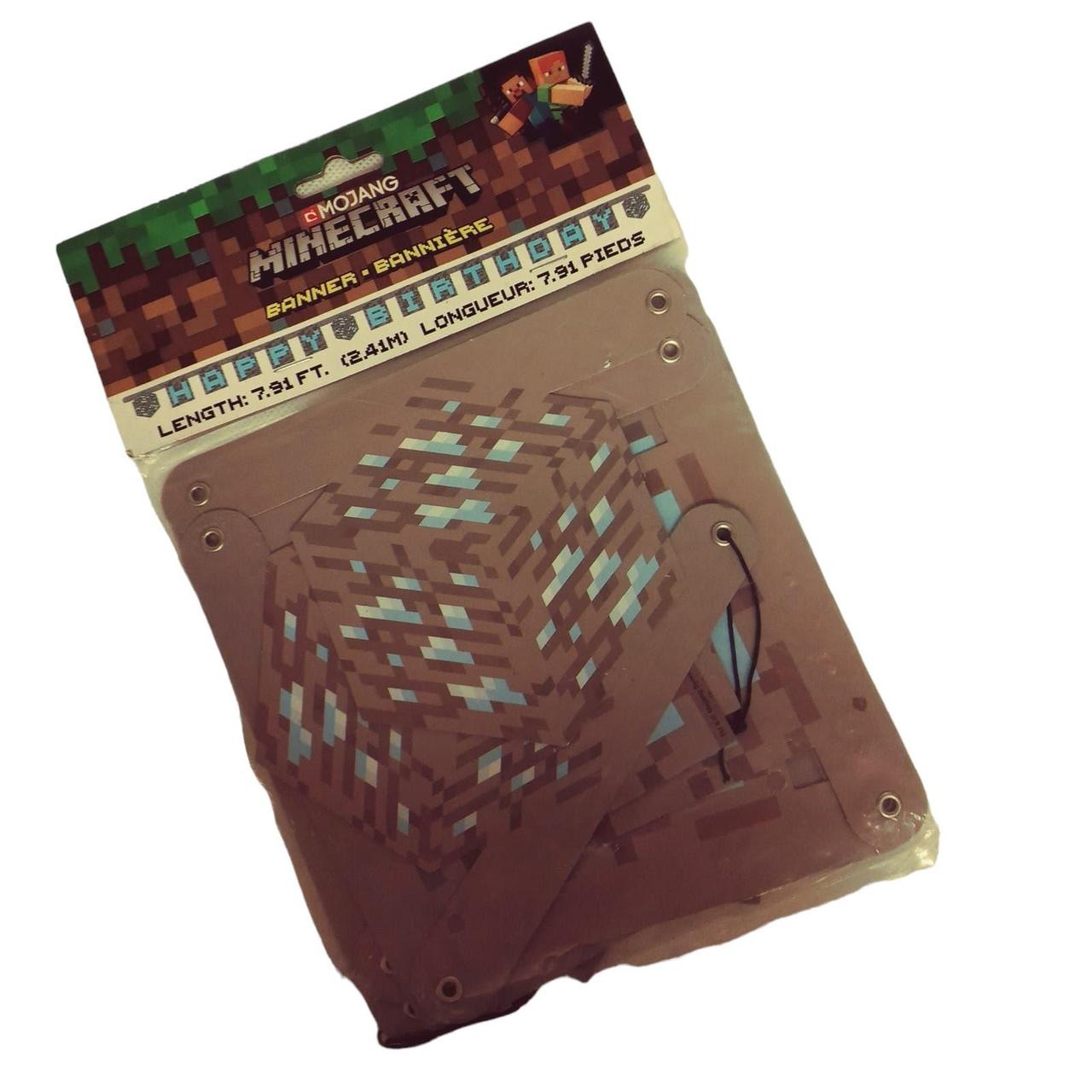 Minecraft "Happy Birthday" Banner 7.91 FT.... - Depop