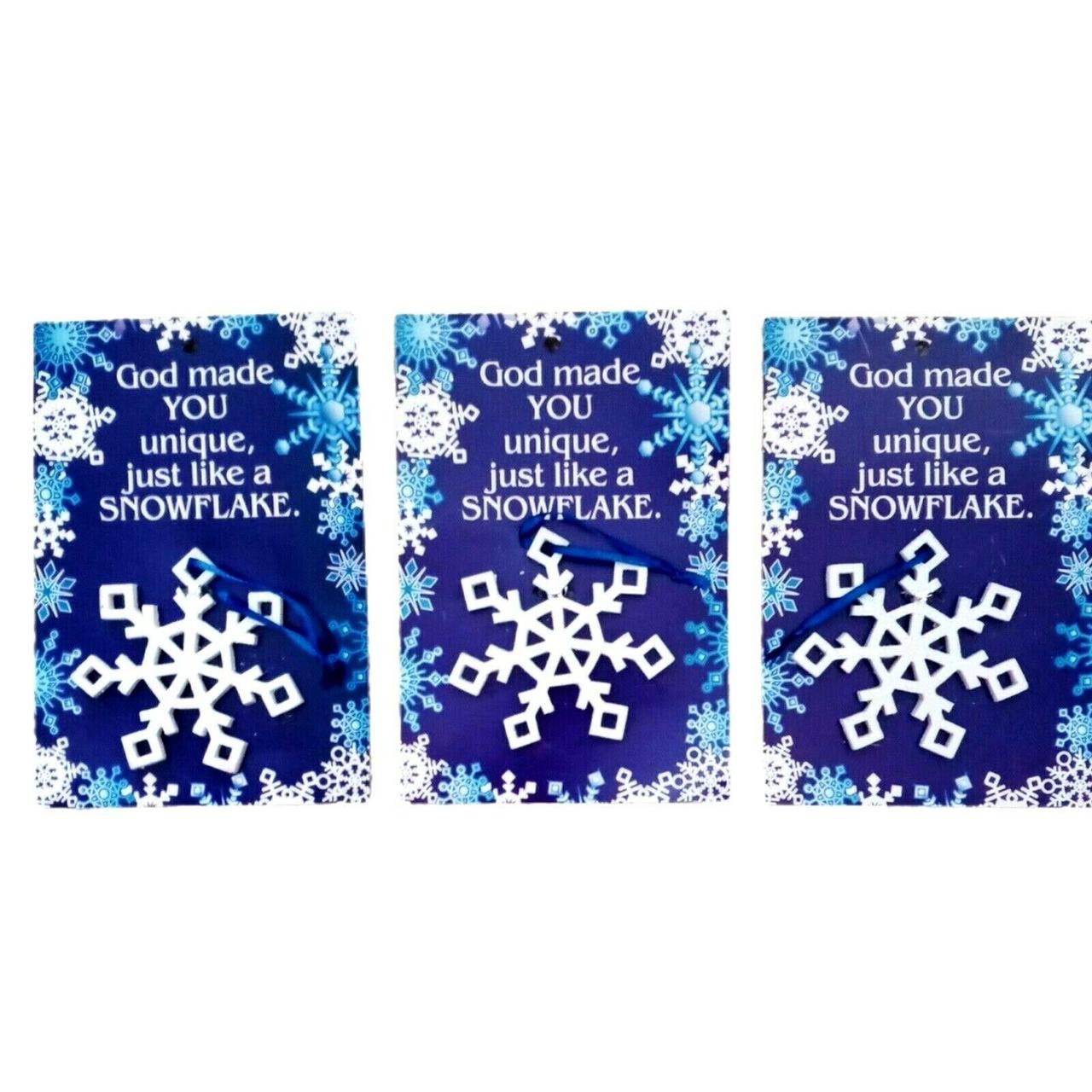 Christmas Religious Christian Ornaments Snowflakes... - Depop