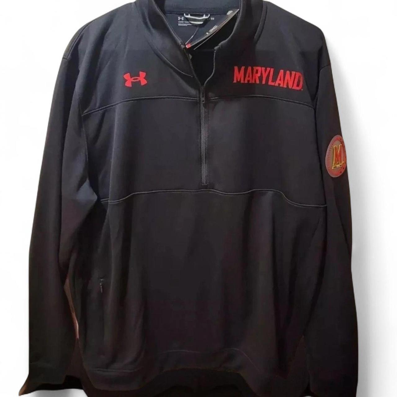 Under Armour Maryland Team Issued 1/4 Pullover (M) | Depop