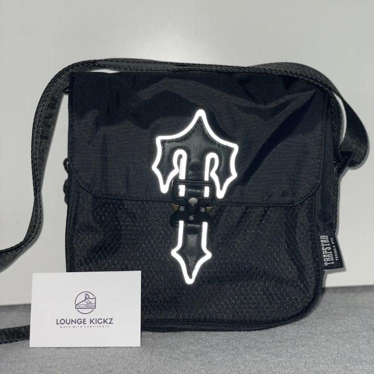 Trapstar Irongate T Cross Body Bag black/white... - Depop