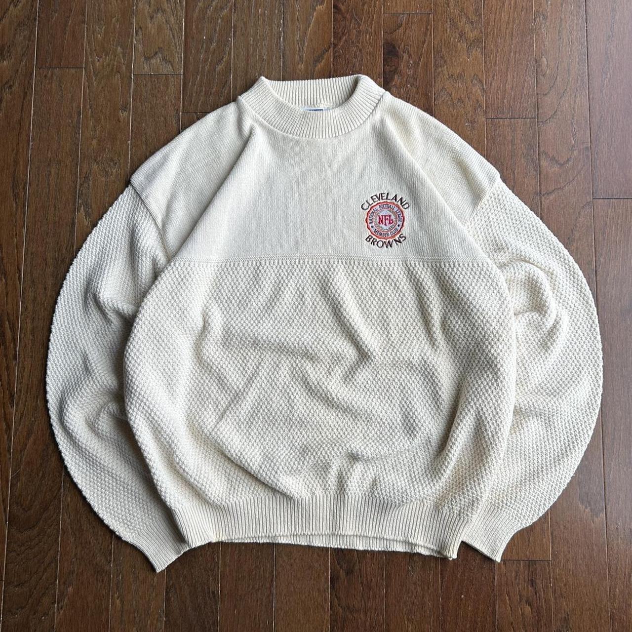 Cleveland Browns NFL Members club cream made in USA... | Depop