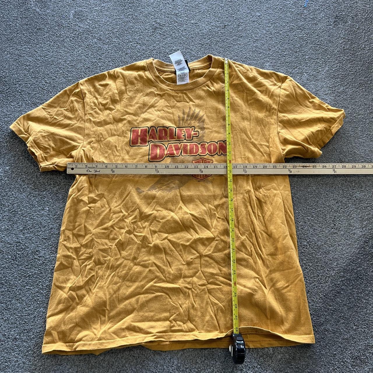 Yellow Tennessee, Y2K Harley Davidson graphic... | Depop