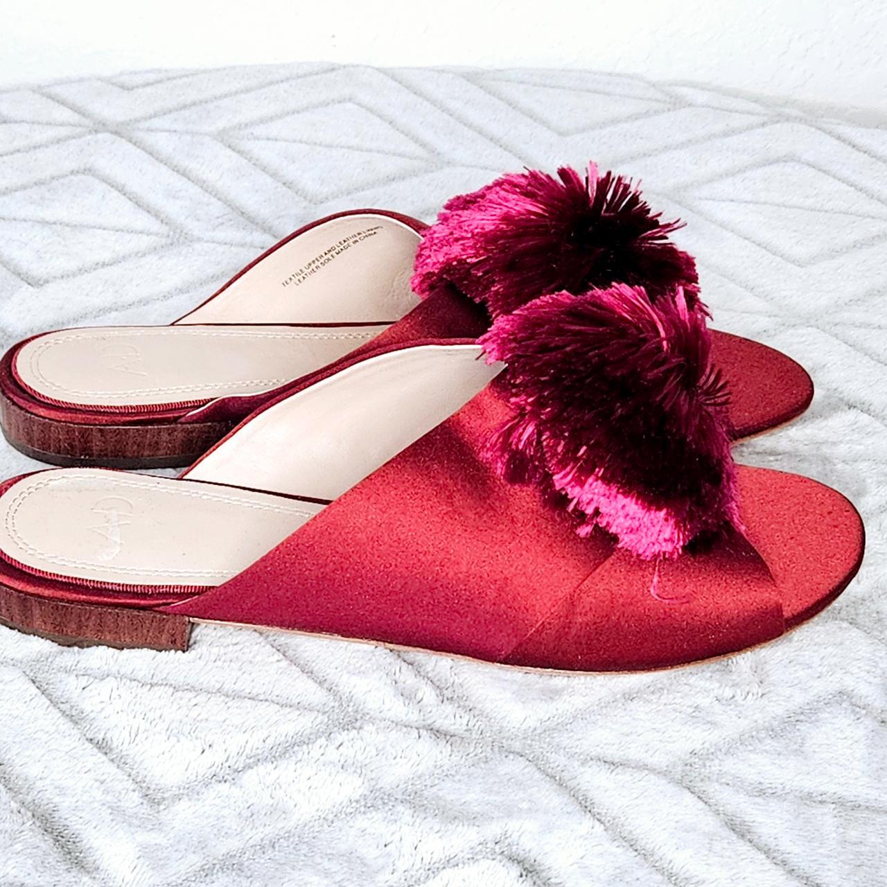 A-D Women sandal burgundy color. - Depop