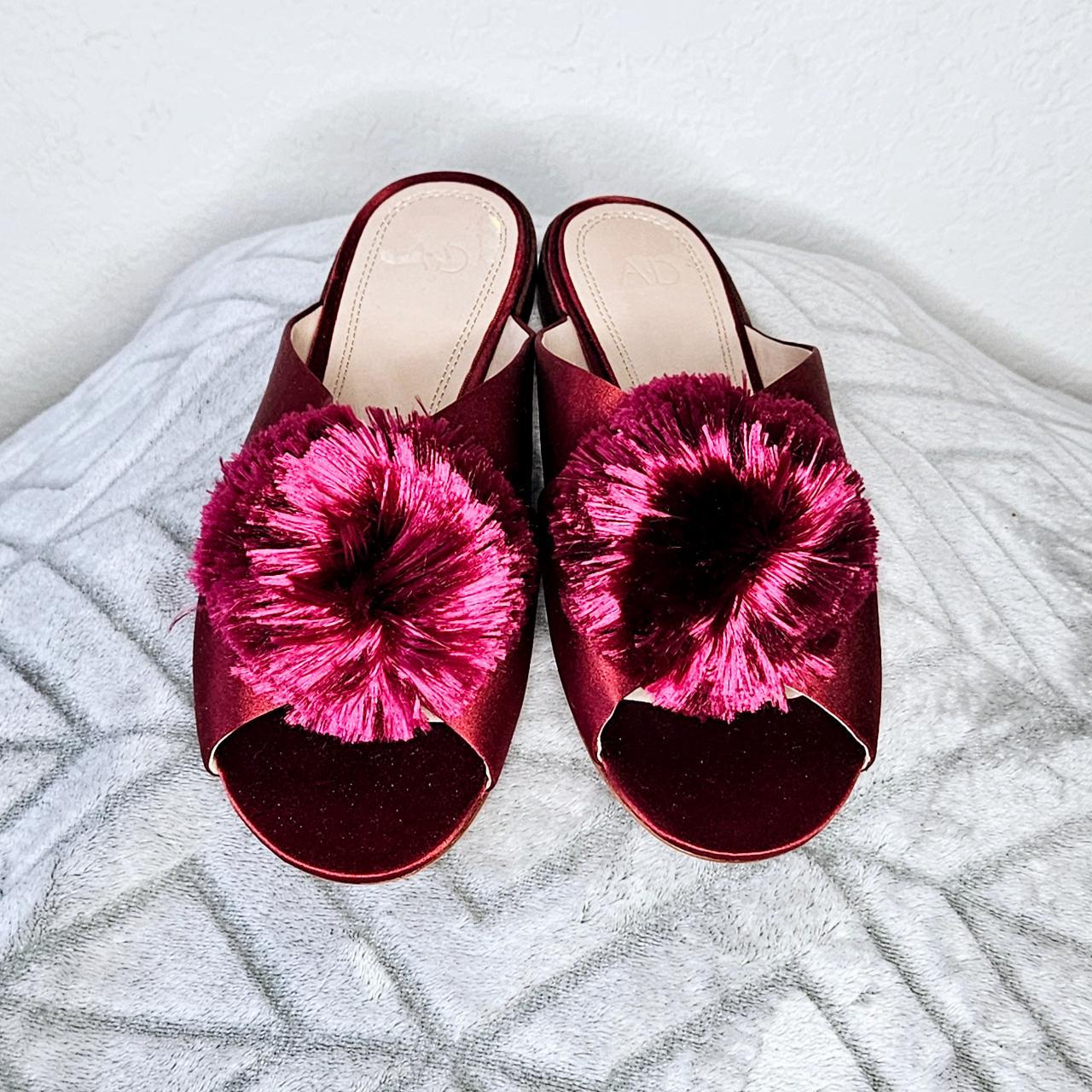 A-D Women sandal burgundy color. - Depop