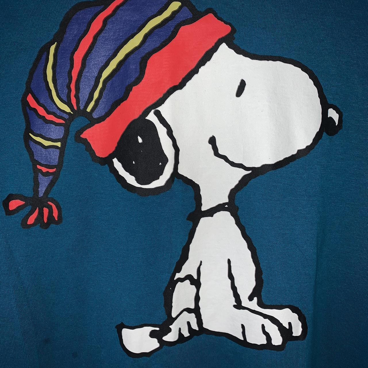 Peanuts Men's Blue T-shirt | Depop