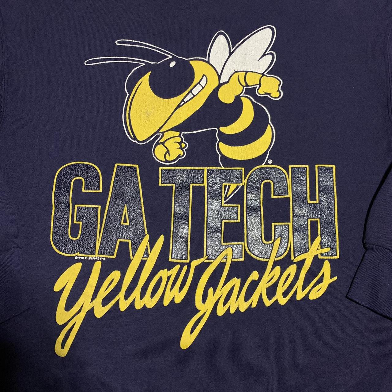 Vintage Georgia Tech Shirt Men’s XL Blue Long Sleeve... - Depop