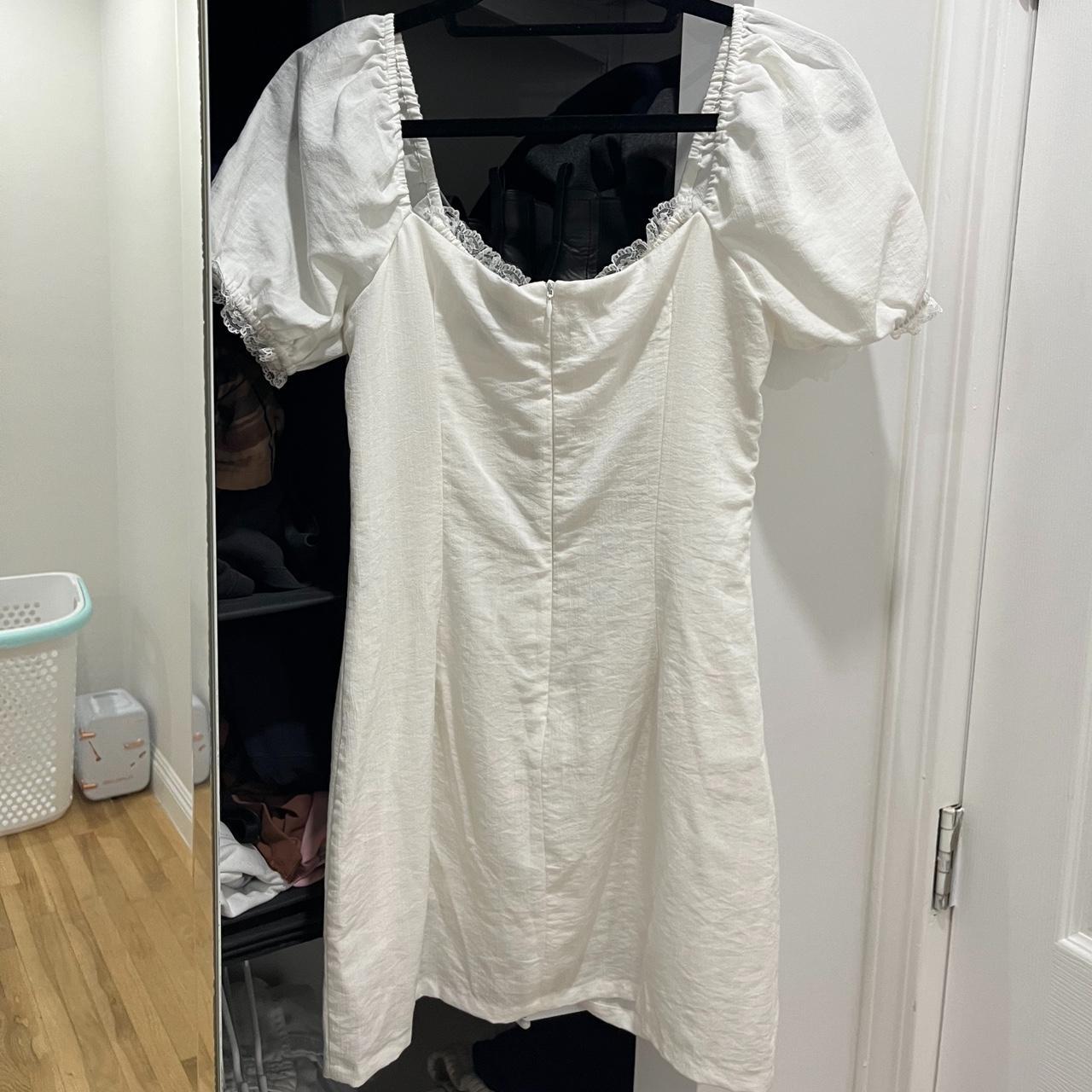 Princess Polly Women's White Dress | Depop