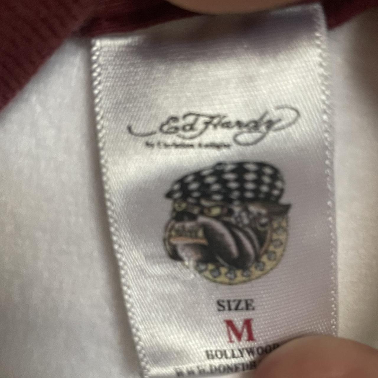 Ed Hardy Maroon Shirt Size M No flaws #edhardy - Depop