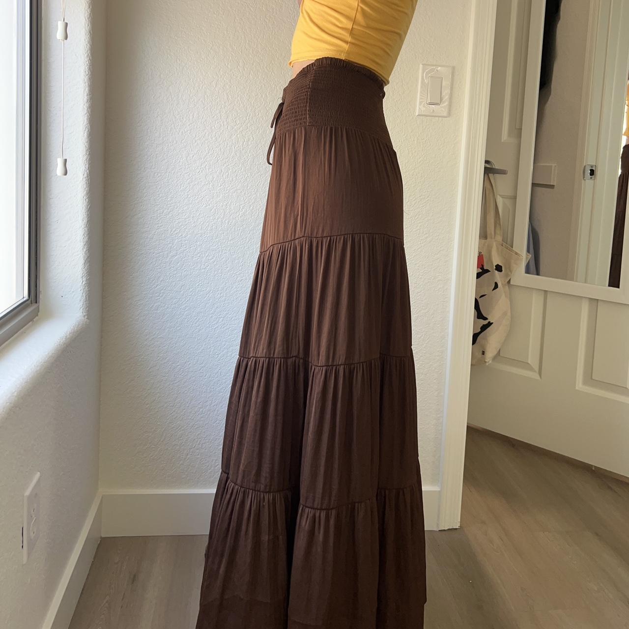 vintage y2k convertible maxi skirt/dress »size... - Depop