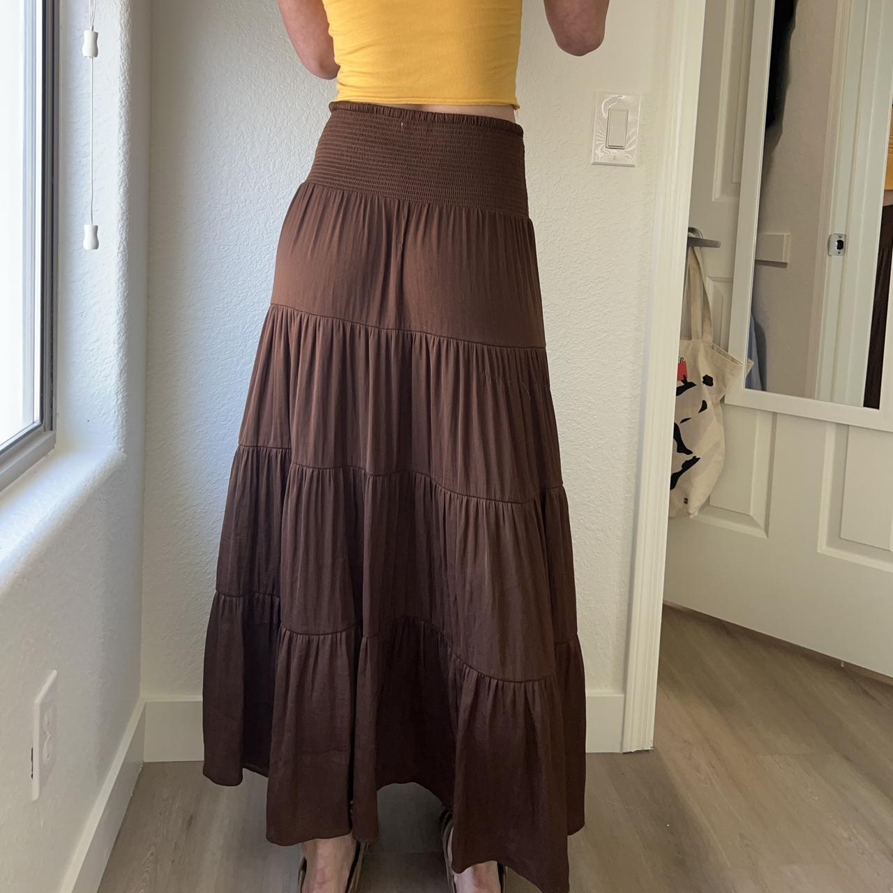 vintage y2k convertible maxi skirt/dress »size... - Depop