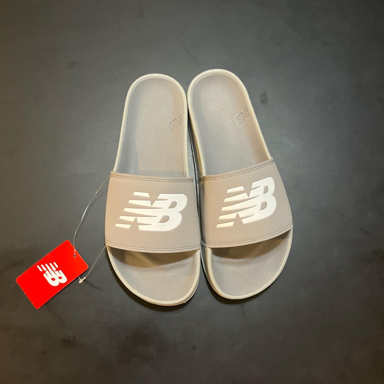 New balance grey slides#NewBalance#slides - Depop