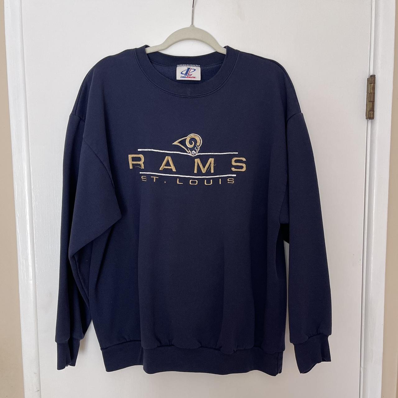 Vintage Rams St. Louis crewneck Size: XL (fits... - Depop