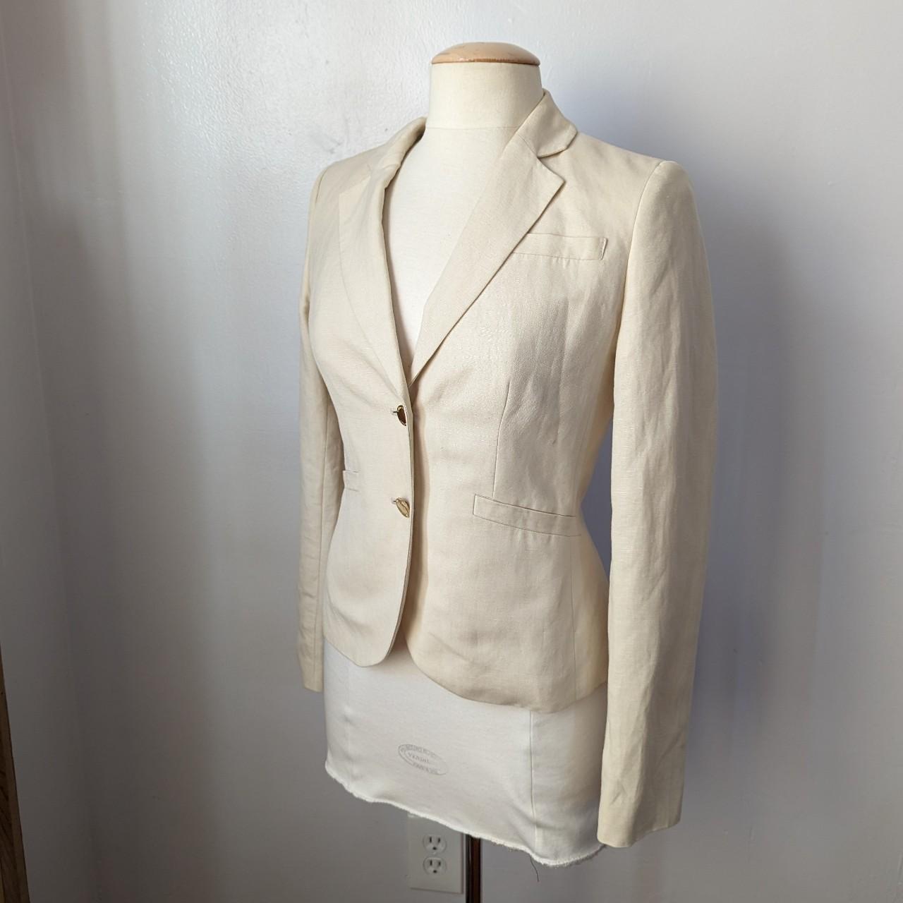 Calvin Klein Women's Cream Jacket | Depop