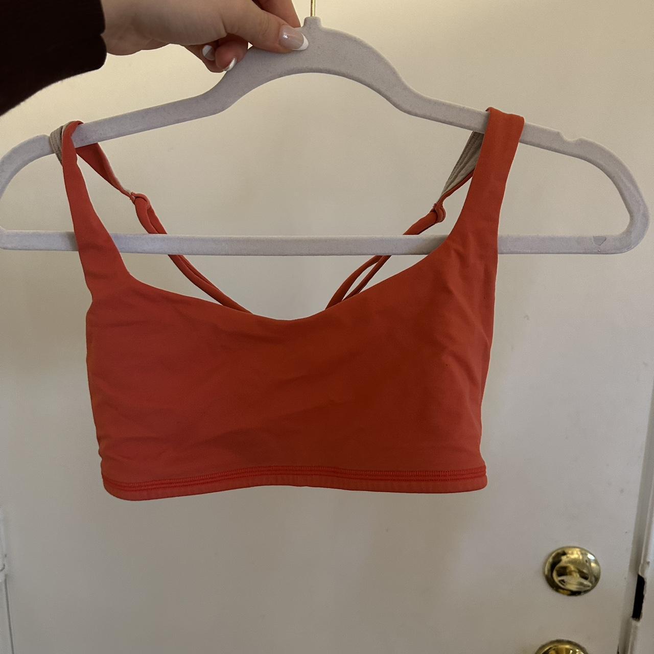 Redish orange Lululemon Align sports bra (US 8)... | Depop