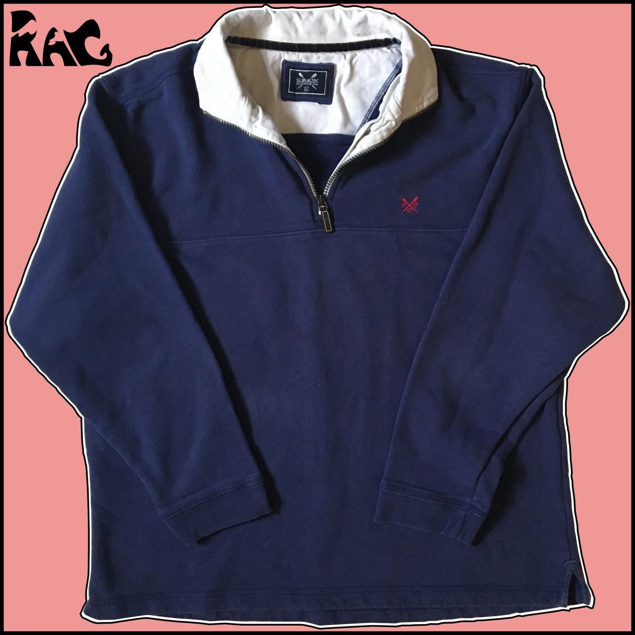 Crew Vintage Quarter Zip Sweatshirt. 1/4 Zip Vintage... - Depop