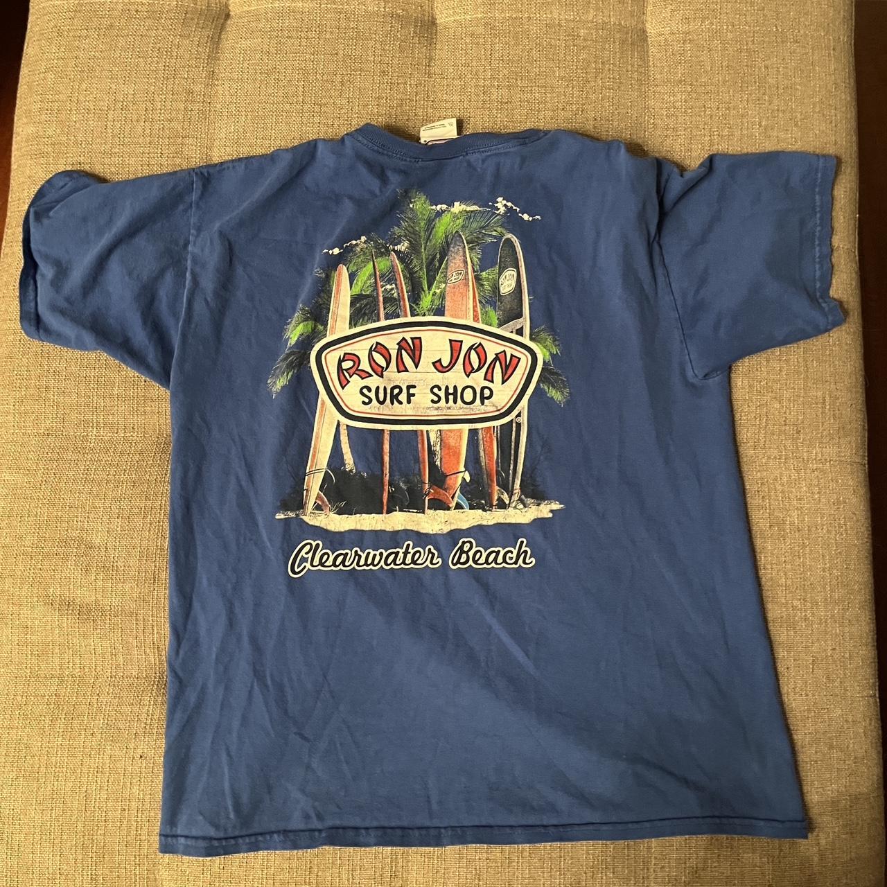 Blue Ron Jon t-shirt Size Youth xl, fits like a S... - Depop